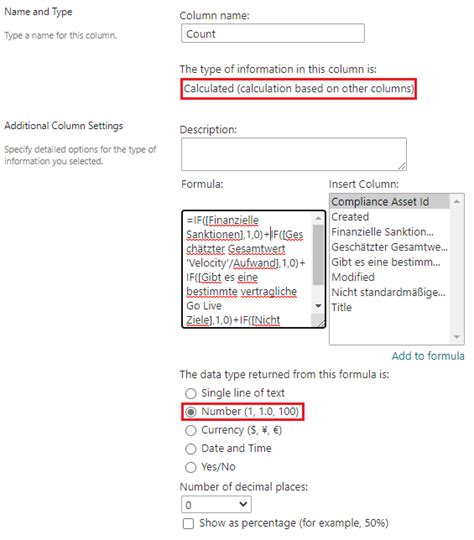 sharepoint online list column formulas counting yes no answers in a
