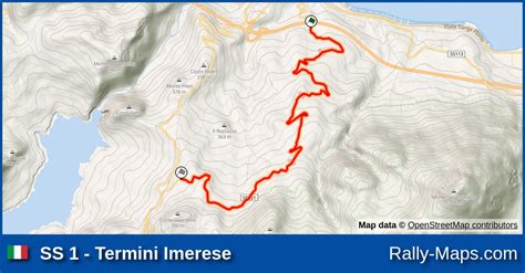 Ss 1 Termini Imerese Stage Map Targa Florio Rally Internazionale