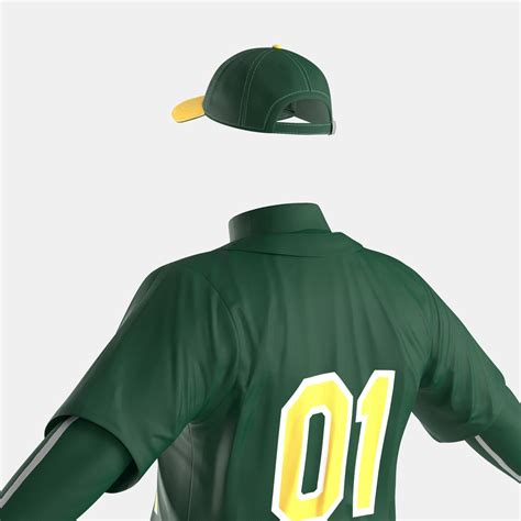 Baseball Player Outfit Generic 2 3d Model 3d Model 79 3ds C4d Fbx Ma Obj Max Free3d