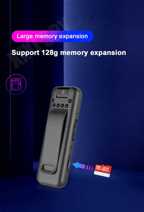 Sttwunake Hd Mini Camera Night Vision Small Wireless Policial Hidden