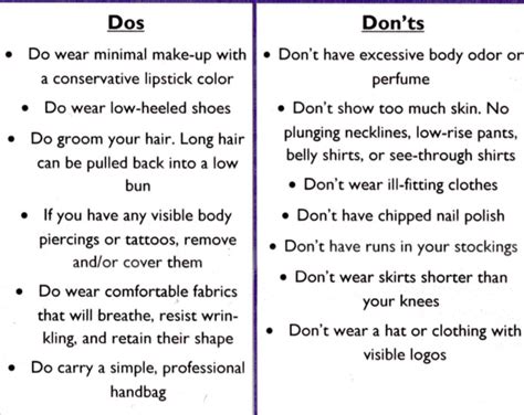 Attire Dos And Donts” For Interview Season