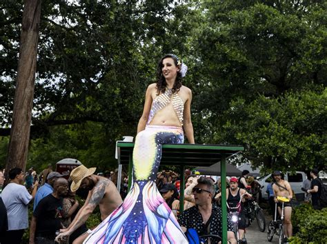 Annual World Naked Bike Ride Rolls Through New Orleans Photos