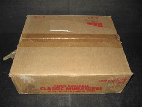 1986 Fleer Baseball Miniatures Factory Set Case 50 Sets Baseball