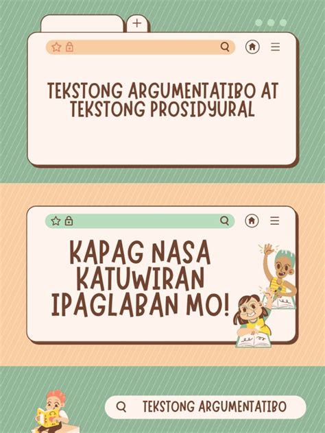 Tekstong Argumentatibo At Prosidyural Pdf