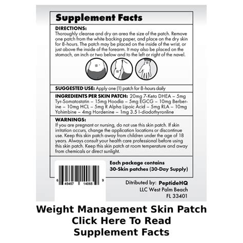 Revolutionary Maximize Weight Management Skin Patch For Effective Fat Loss