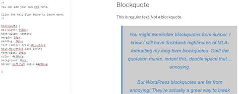 How To Style Blockquotes In Wordpress Using Css Pagely