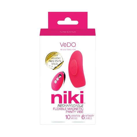 Vedo Niki Rechargeable Panty Vibe Foxy Pink Rechargeable Flexible