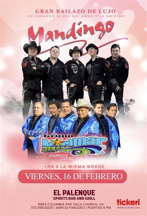 Mandingo Y Grupo Miramar Tickets Boletos At El Palenque Falls Church