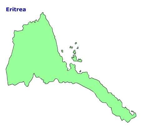 Map Of Eritrea CountryReports