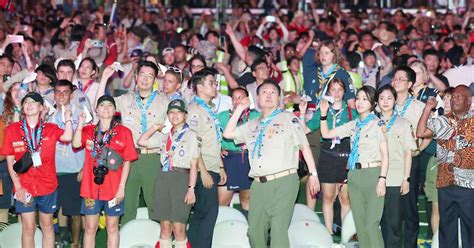 세계 스카우트 잼버리 개영식 성료…윤석열 대통령도 참석