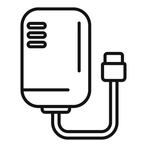 Premium Vector Wired Wearable Tracker Icon Outline Vector App Watch