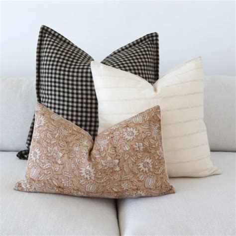 Oscar Gingham Designer Cushion Cover