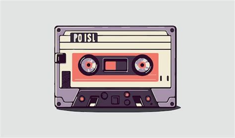 Premium Vector Audio Tape Cassette Vector Illustration Of Isolated