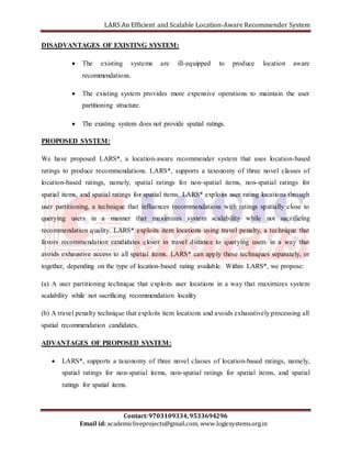 Lars An Efficient And Scalable Location Aware Recommender System PDF