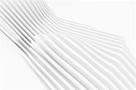 추상 흰색 아키텍처 배경입니다 3d 렌더링입니다 현대 기하학적 배경 화면 미래 지향적인 기술 디자인 프리미엄 사진