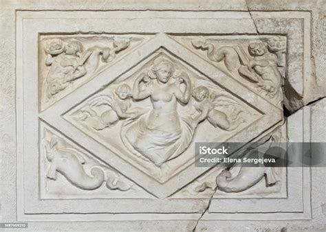 Birth Of Aphrodite Marble Relief Ancient Side City Roman Period Ancient