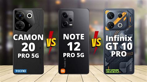 Tecno Camon 20 Pro 5G Vs Redmi Note 12 Pro 5G Vs Infinix GT 10 Pro