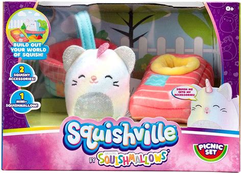 Buy Squishville By Squishmallows SQM Room Set Mini Squishmallow And Plush Accessories