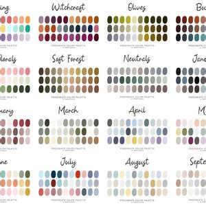 Procreate Color Palette Pack Best IPad Procreate Palette Bundle Color Swatches For Nature