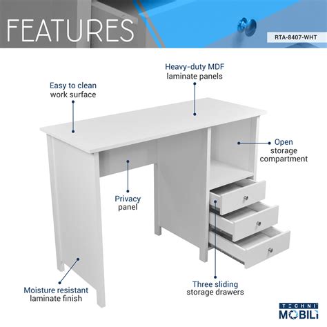 Modern L Shaped Computer Desk With File Cabinet And Storage Techni
