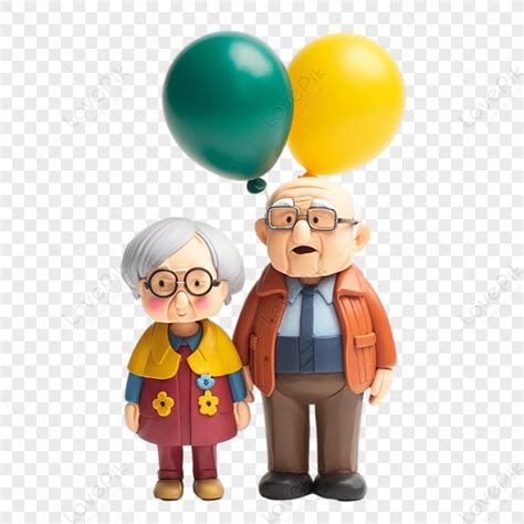 조부모의 날 만화 일러스트 레이션 효성 만화 삽화 할머니 Png 일러스트 무료 다운로드 Lovepik