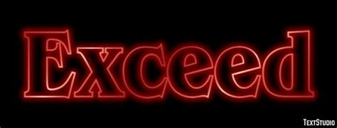 Exceed Text Effect And Logo Design Word