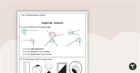 Geometric Reasoning Worksheets Year 6 Teach Starter Worksheets