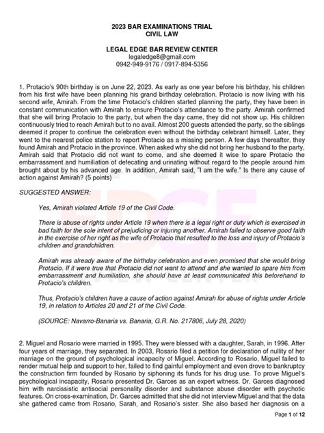 Civ Mock Bar Le Download Free Pdf Intestacy Will And Testament