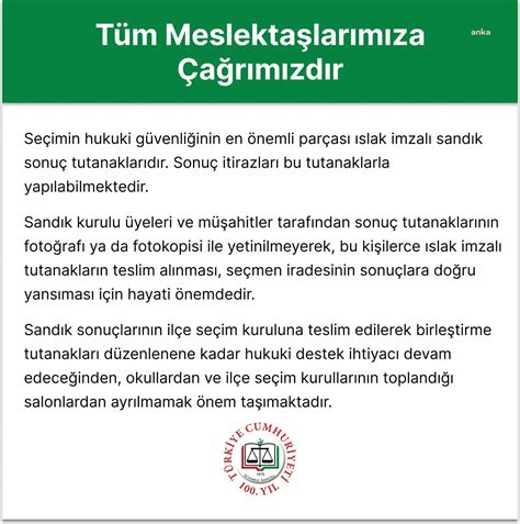 ANKA Haber Ajansı on Twitter İstanbul Barosu seçim sonuçlarının