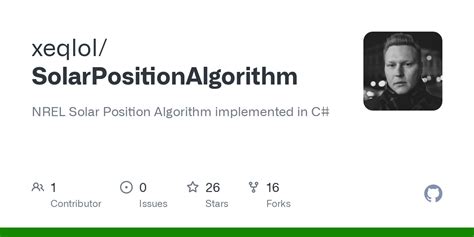 Github Xeqlolsolarpositionalgorithm Nrel Solar Position Algorithm
