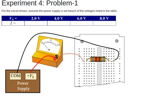 Solved Experiment 4 Problem 1 For The Circuit Shown Assume Chegg Com