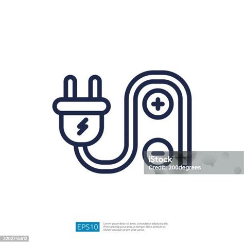 미니멀리스트 개요 아이콘 에너지 연결 및 전원 공급 장치 그림을위한 회로가있는 전기 플러그의 아이콘 0명에 대한 스톡 벡터 아트 및 기타 이미지 Istock