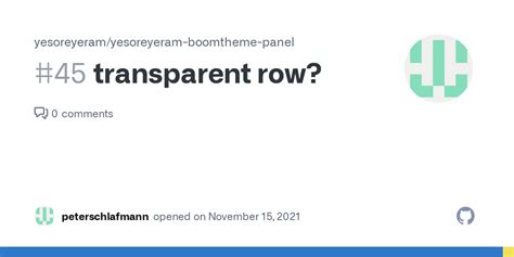 Transparent Row Issue Yesoreyeram Yesoreyeram Boomtheme Panel