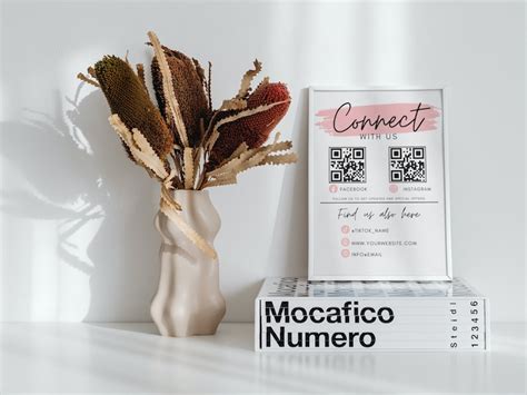 Pink Qr Code Sign Template Qr Code Sign Business Qr Code Template