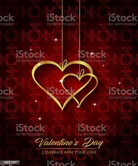 우아한 클래식 발렌타인 데이 배경 초대장 포스터 또는 전단지에 대한 아이디어 2월에 대한 스톡 벡터 아트 및 기타 이미지 2월 계절 공휴일 Istock