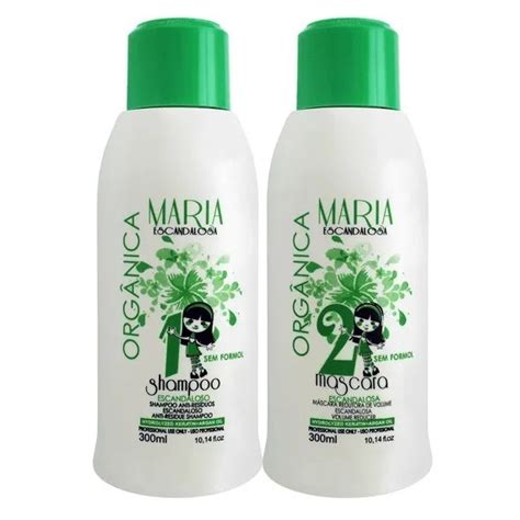 Kit Progressiva Orgânica Sem Formol Maria Escandalosa Shopee Brasil