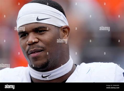 Penn State Nittany Lions linebacker Abdul Carter walks the sidelines ...