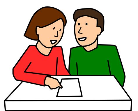 Partner Writing Clipart