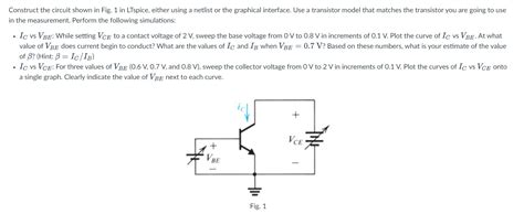 Solved Construct The Circuit Shown In Fig In Ltspice Chegg