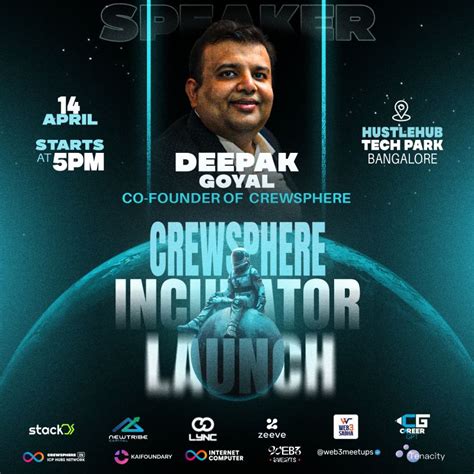 Icp Hub India Crewsphere On Linkedin We Would Love To Have Deepak Goel An Iit Delhi Alum A