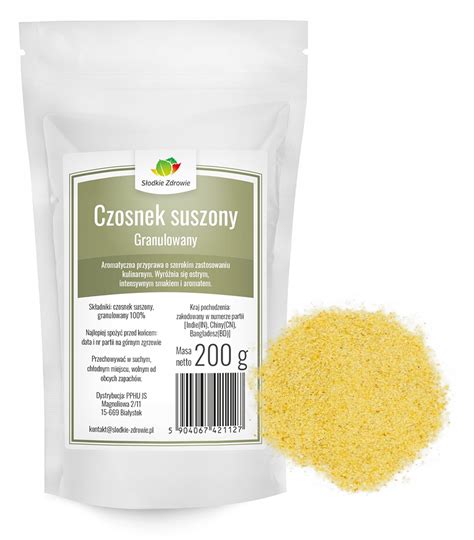 CZOSNEK SUSZONY Granulowany Aromatyczny G Cena Opinie Przyprawy