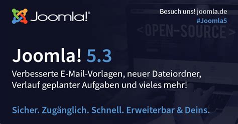 Joomla Content Management System Cms Sicher Zugänglich Schnell