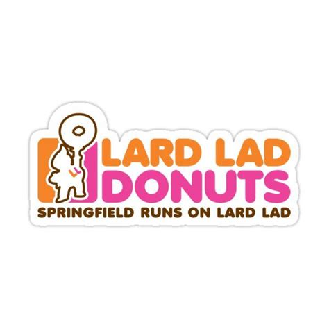 Lard Lad Donuts Sticker Deliciously Tasty Decal