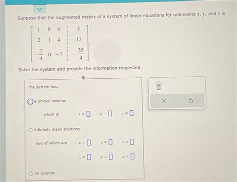 [solved] Suppose That The Augmented Matrix Of A System Of Linear