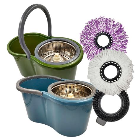 Mop Giratório Balde Cesto Inox 14L INMA Esfreguette Balde 14L 360 3