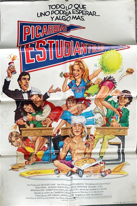 Fast Times At Ridgemont High 1982 One Sheet Movie Poster Span Etsy