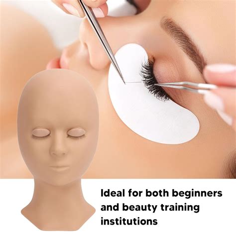 Cabeza De Maniquí De Pestañas Práctica De Microblading De Silicona