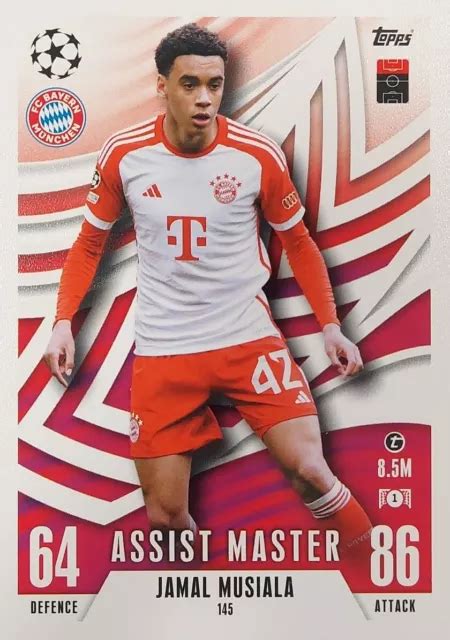 Jamal Musiala Assist Master Match Attax Extra 2324 No145 Bayern