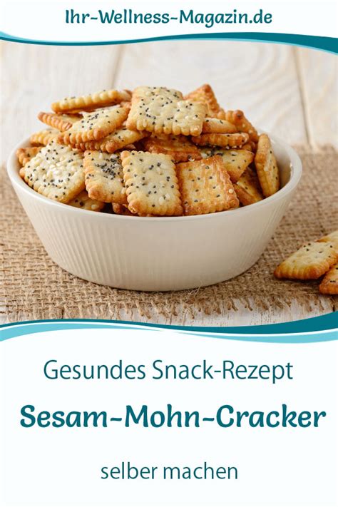 Sesam Mohn Cracker Selber Machen Gesundes Snack Rezept