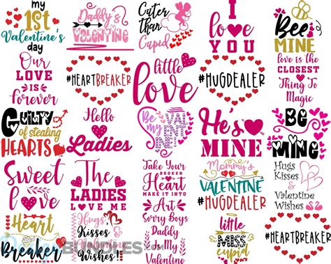 Valentines Svg Bundle Valentines Day Svg File For Cricut Valentines